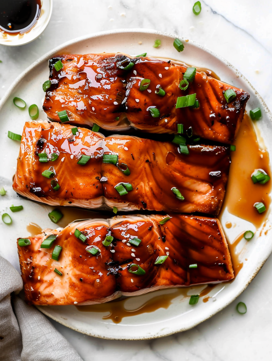 Honey Garlic Soy Glazed Salmon