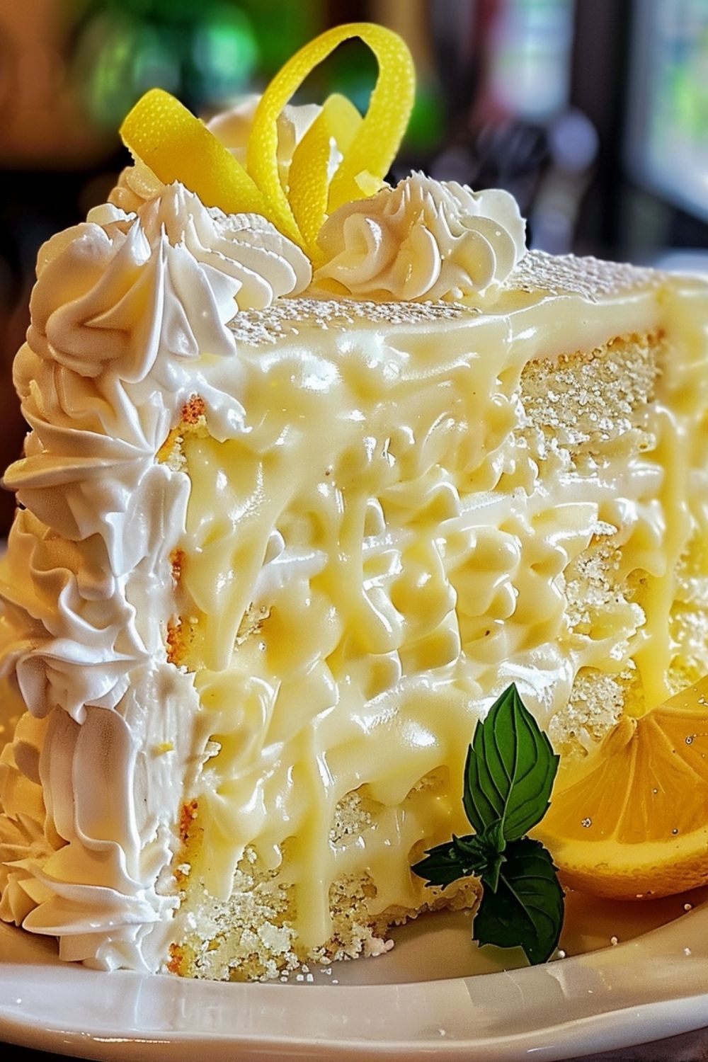 Italian Lemon Cream Cake Recipe