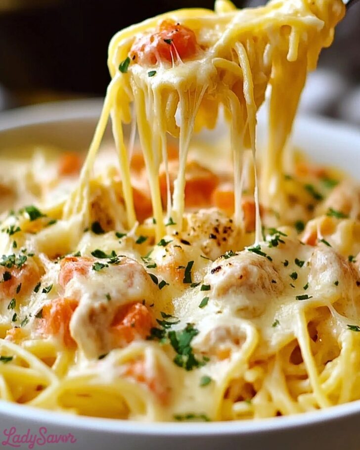 Ultimate Cheesy Chicken Spaghetti