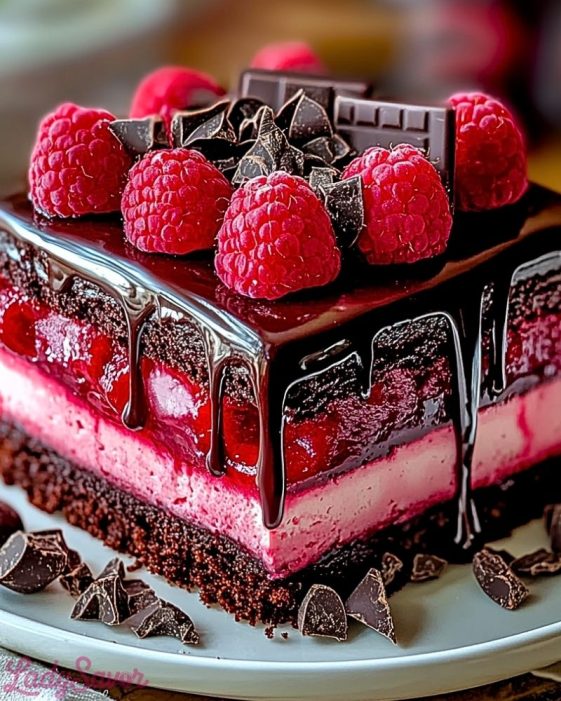 Chocolate Raspberry Drip Cake