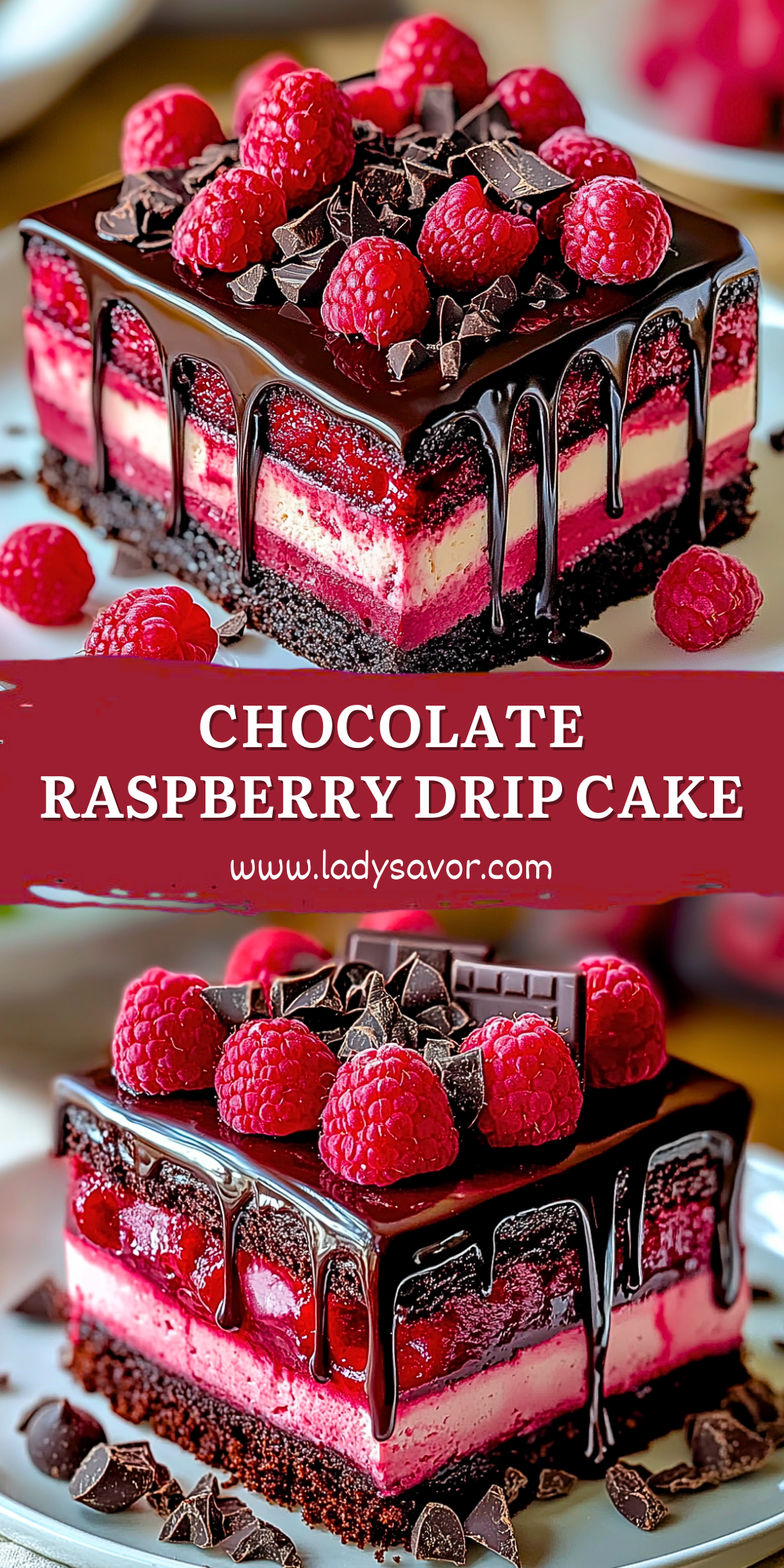 Chocolate Raspberry Drip Cake