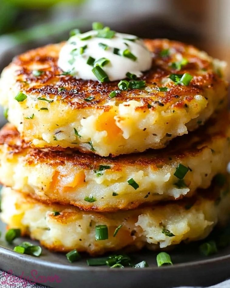 Loaded Mashed Potato Cakes