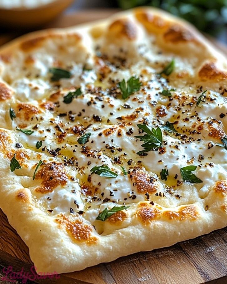 Easy 2-Ingredient Cottage Cheese Flatbread Recipe