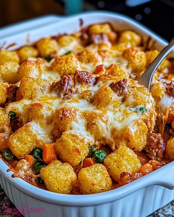 Easy Weeknight Tater Tot Casserole