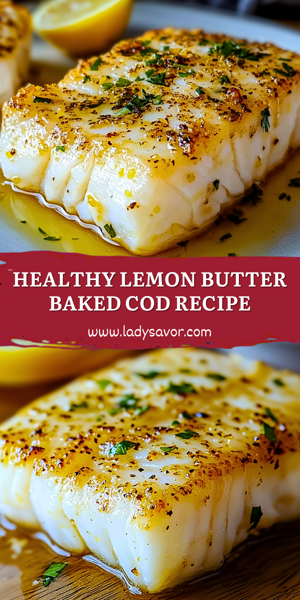 Healthy Lemon Butter Baked Cod Recipe