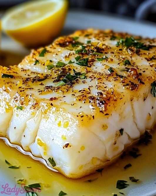 Healthy Lemon Butter Baked Cod Recipe