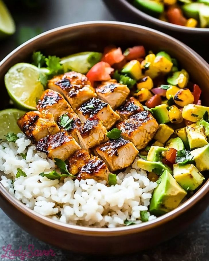 Honey Chipotle Chicken Rice Bowls Recipe