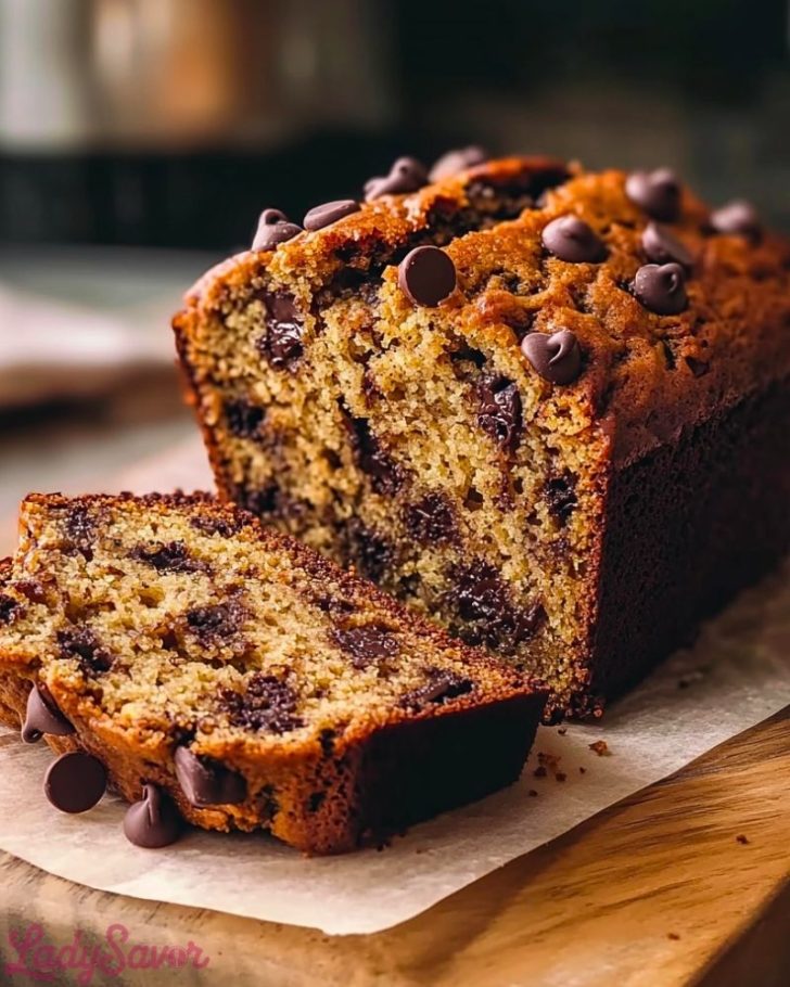 Irresistible Super Moist Chocolate Chip Banana Bread
