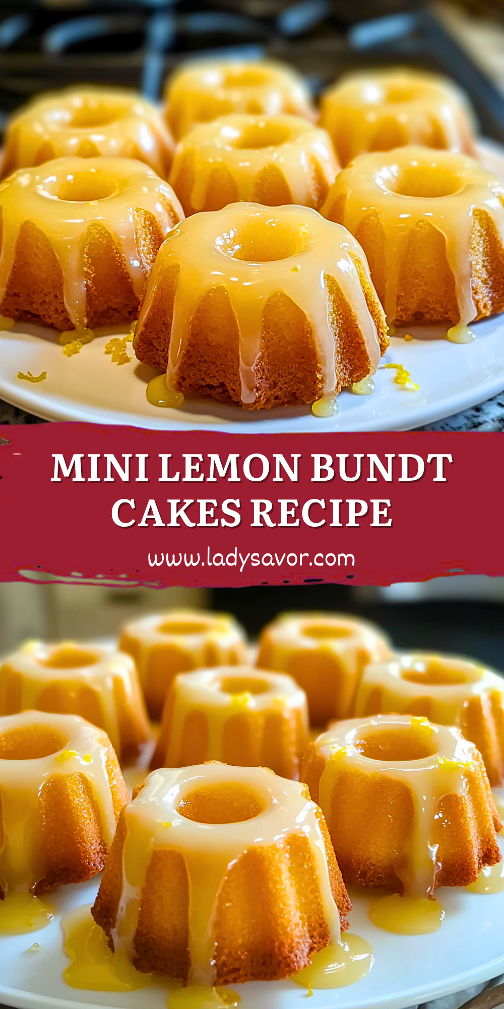 Mini Lemon Bundt Cakes Recipe