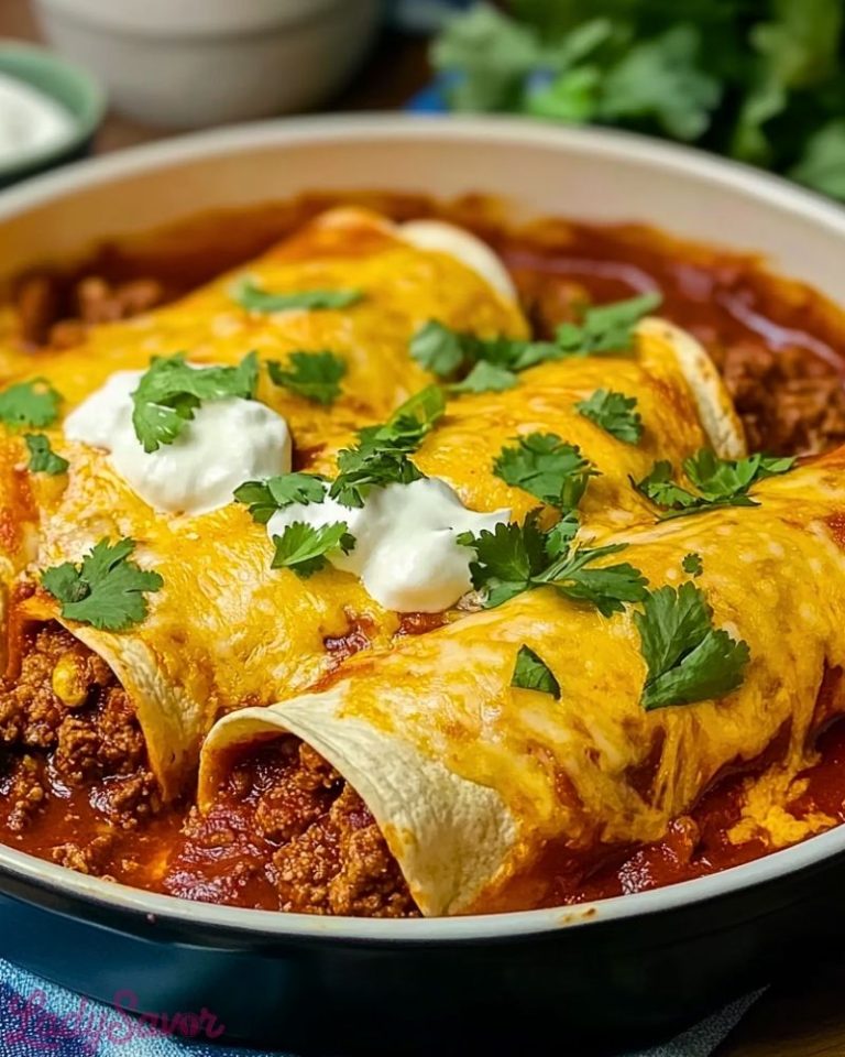 Tex-Mex Beef Enchiladas