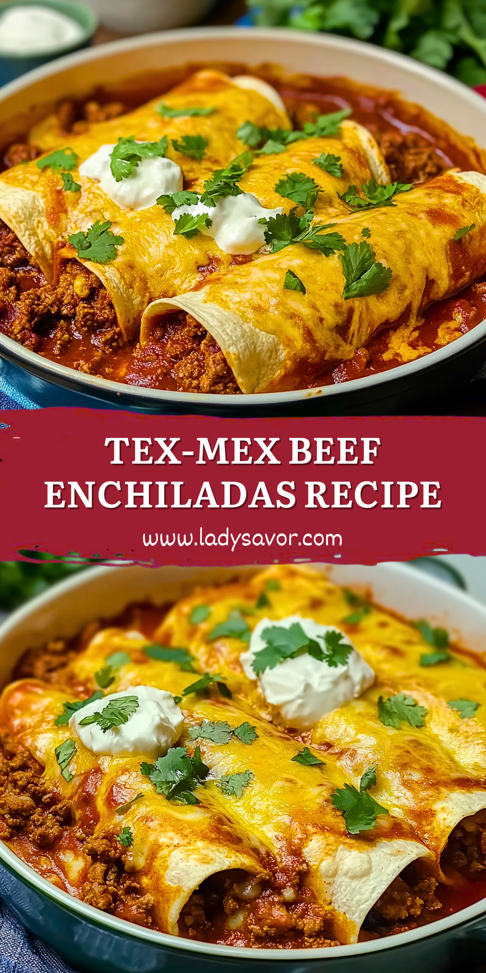 Tex-Mex Beef Enchiladas