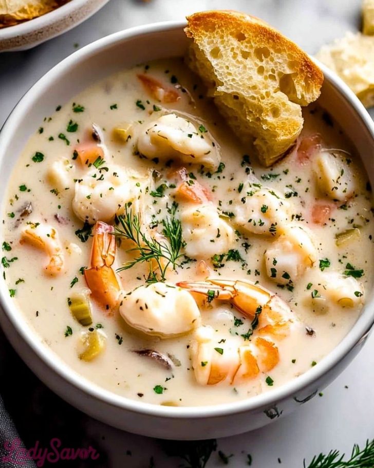 Thick And Creamy Seafood Chowder Recipe