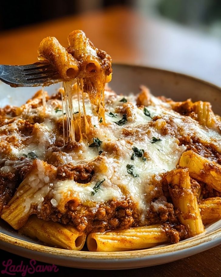 Baked Ziti With Meat Sauce
