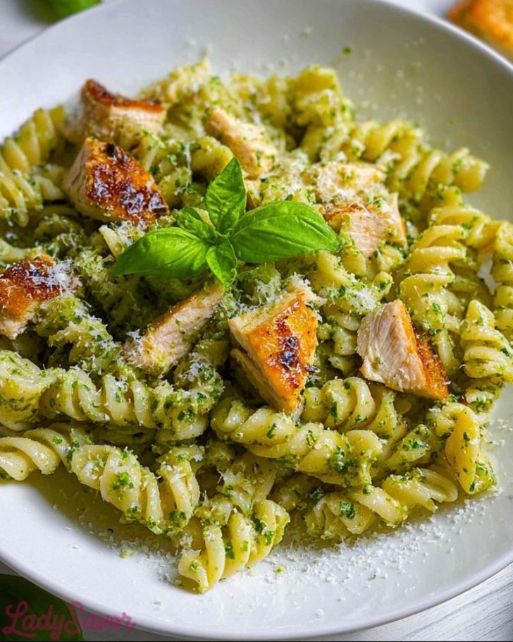 Creamy Chicken Pesto Pasta