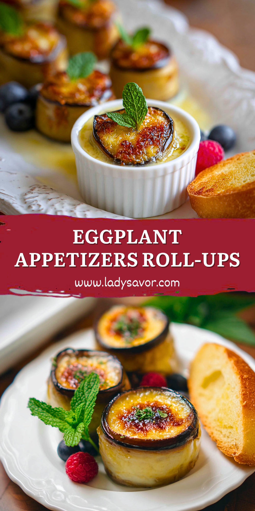 Eggplant Appetizers Roll-ups