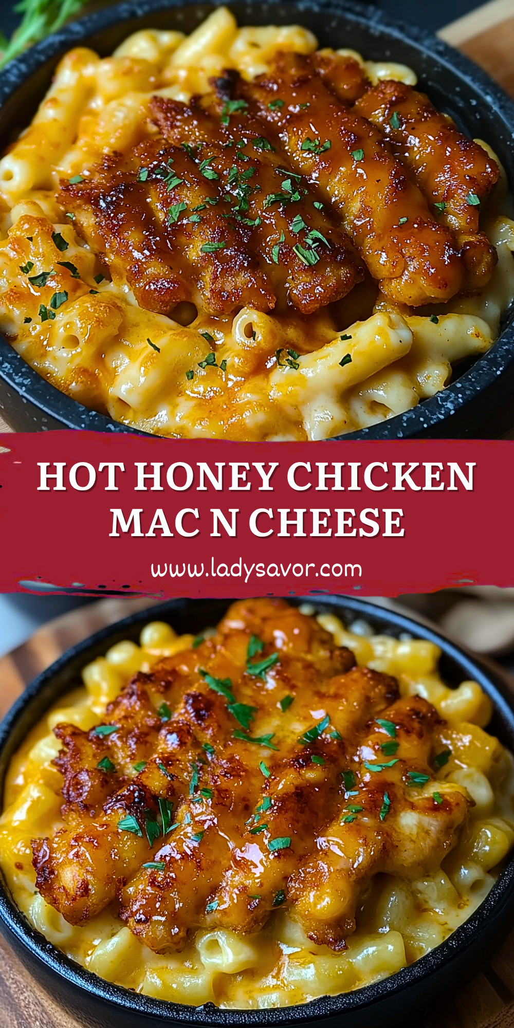 Hot Honey Chicken Mac N Cheese