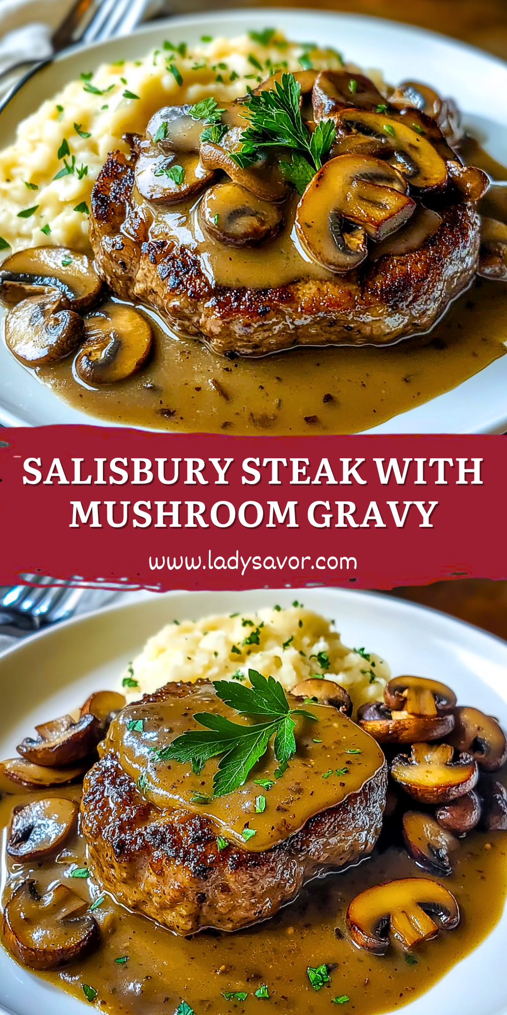 Salisbury Steak With Mushroom Gravy