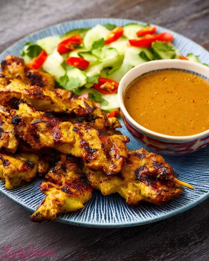 Chicken Satay With Easy Thai Peanut Sauce