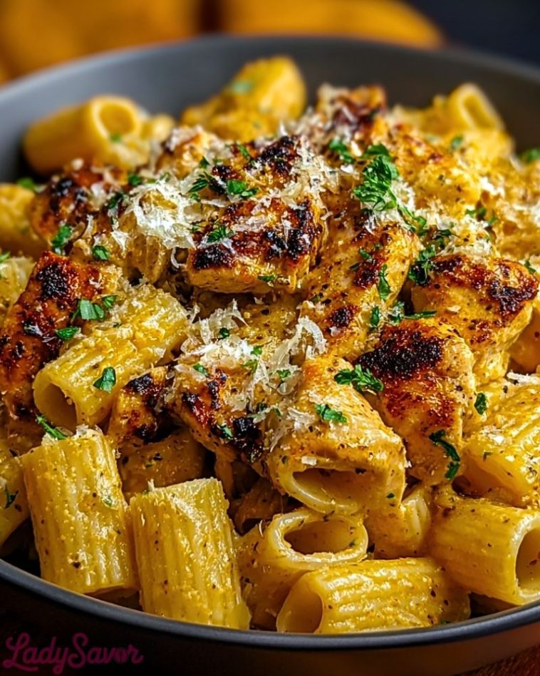 Garlic Butter Chicken Rigatoni Recipe