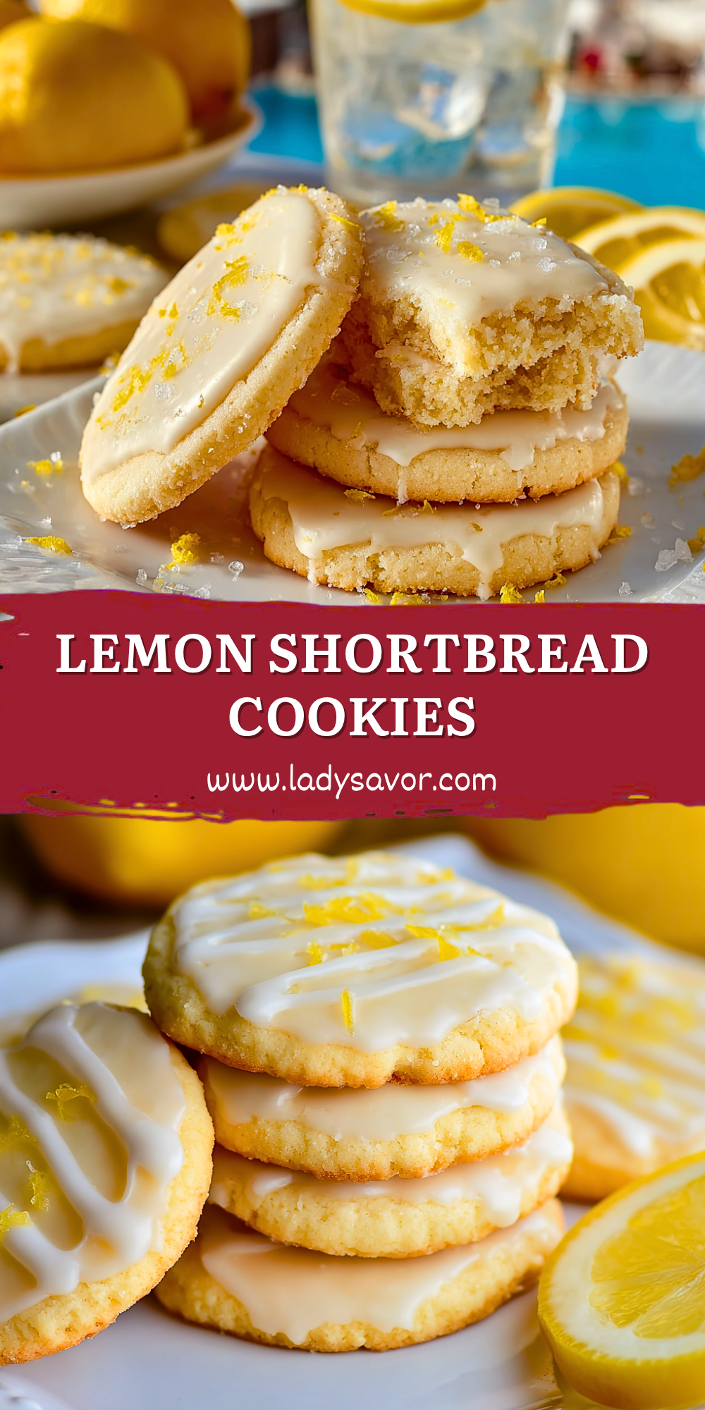 Lemon Shortbread Cookies