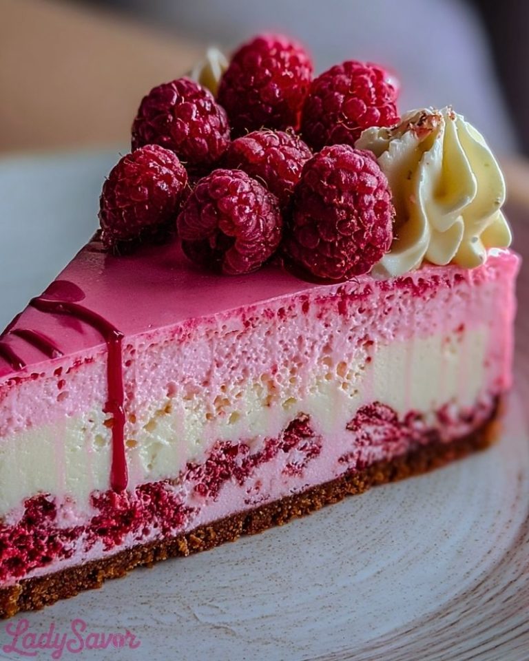 Pink Velvet Raspberry Cheesecake