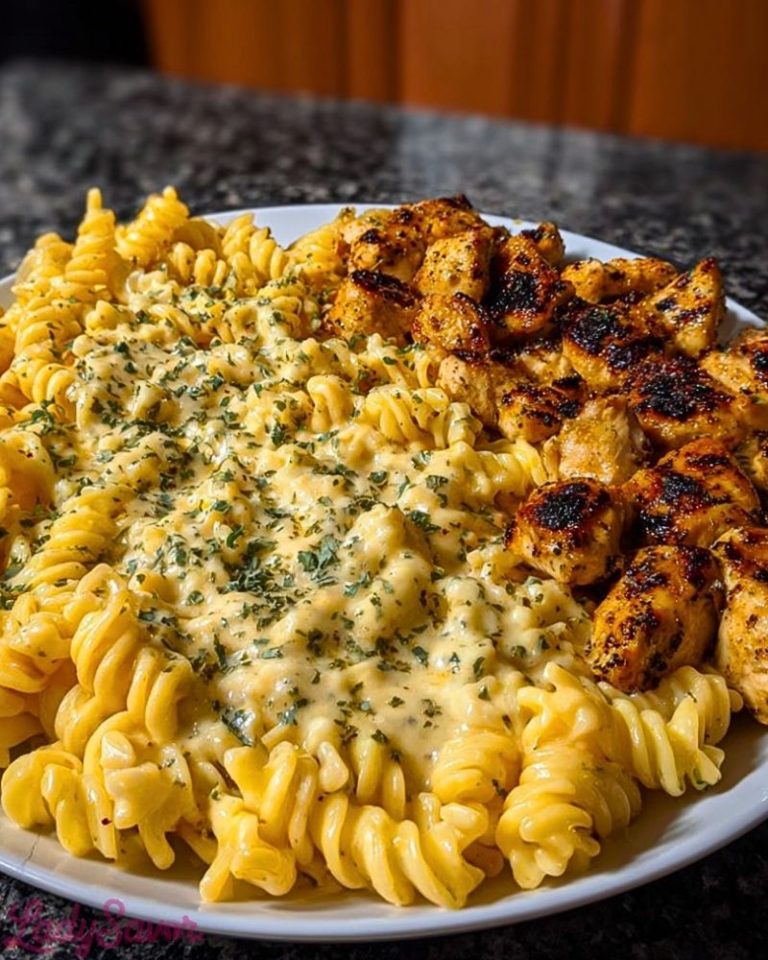 Velveeta Chicken Twisted Pasta With Mozzarella Garlic Sauce