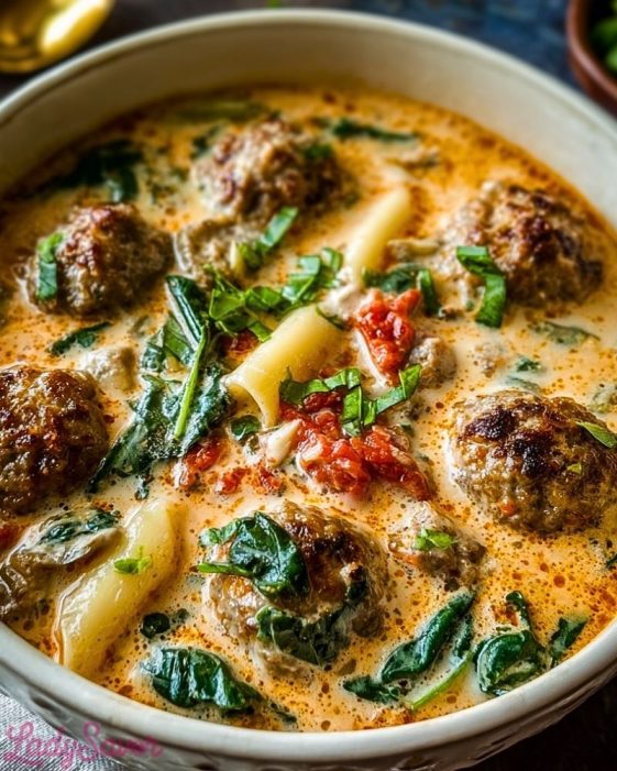 Creamy Italian Meatball Soup
