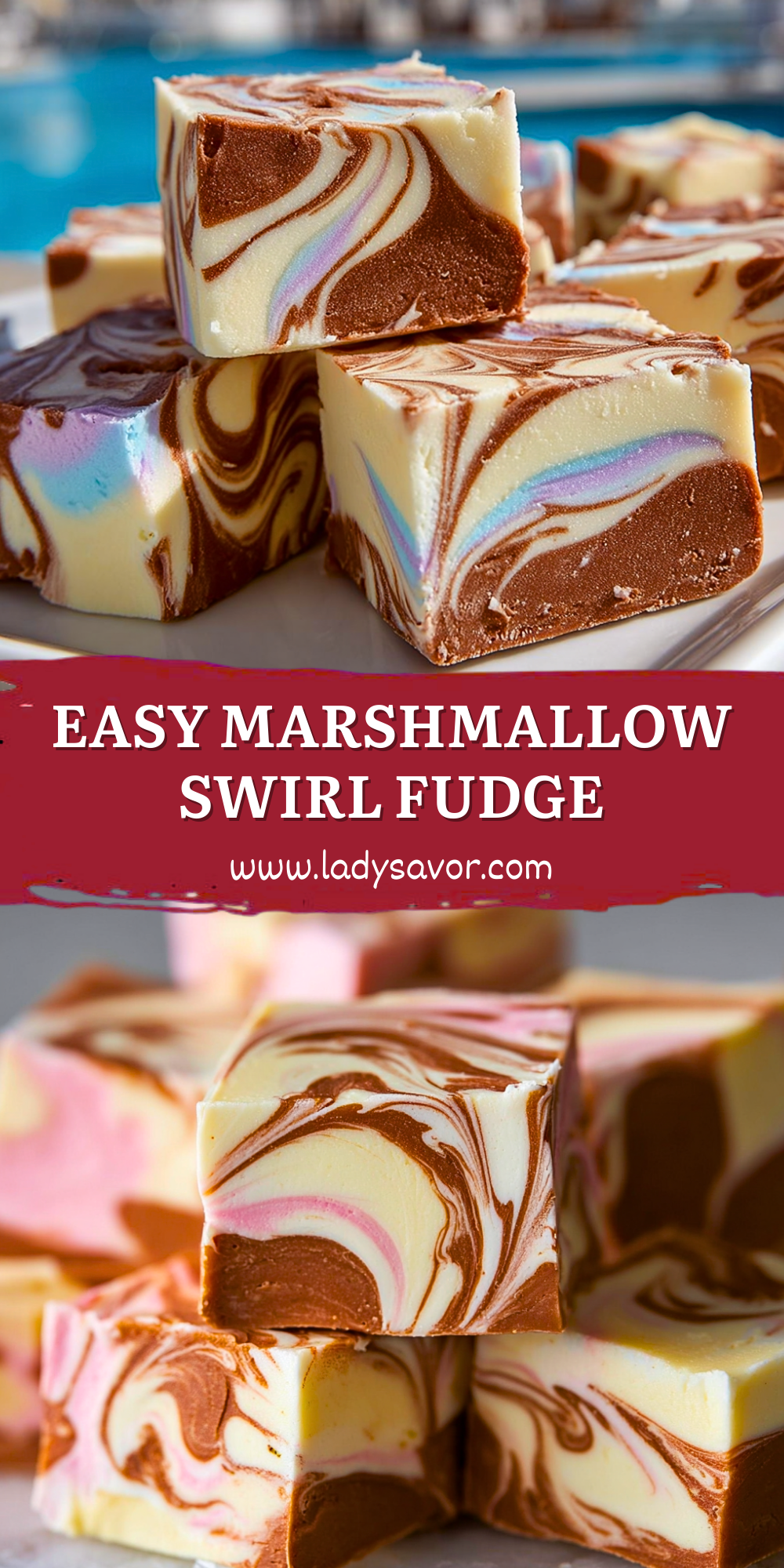 Easy Marshmallow Swirl Fudge