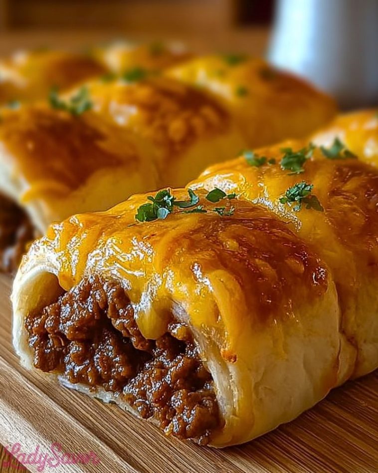 Cheesy Beefy Rolls Recipe
