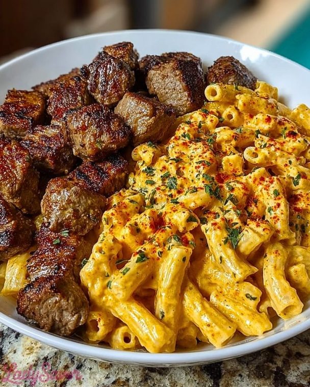 Cheesy Cajun Steak Tips Penne Recipe
