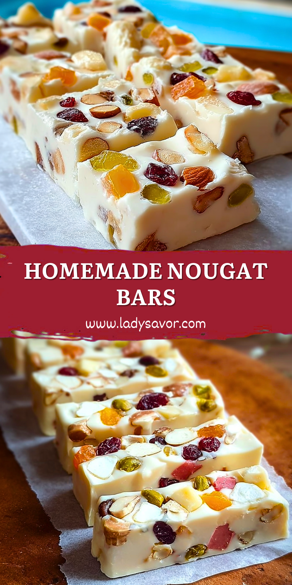 Homemade Nougat Bars